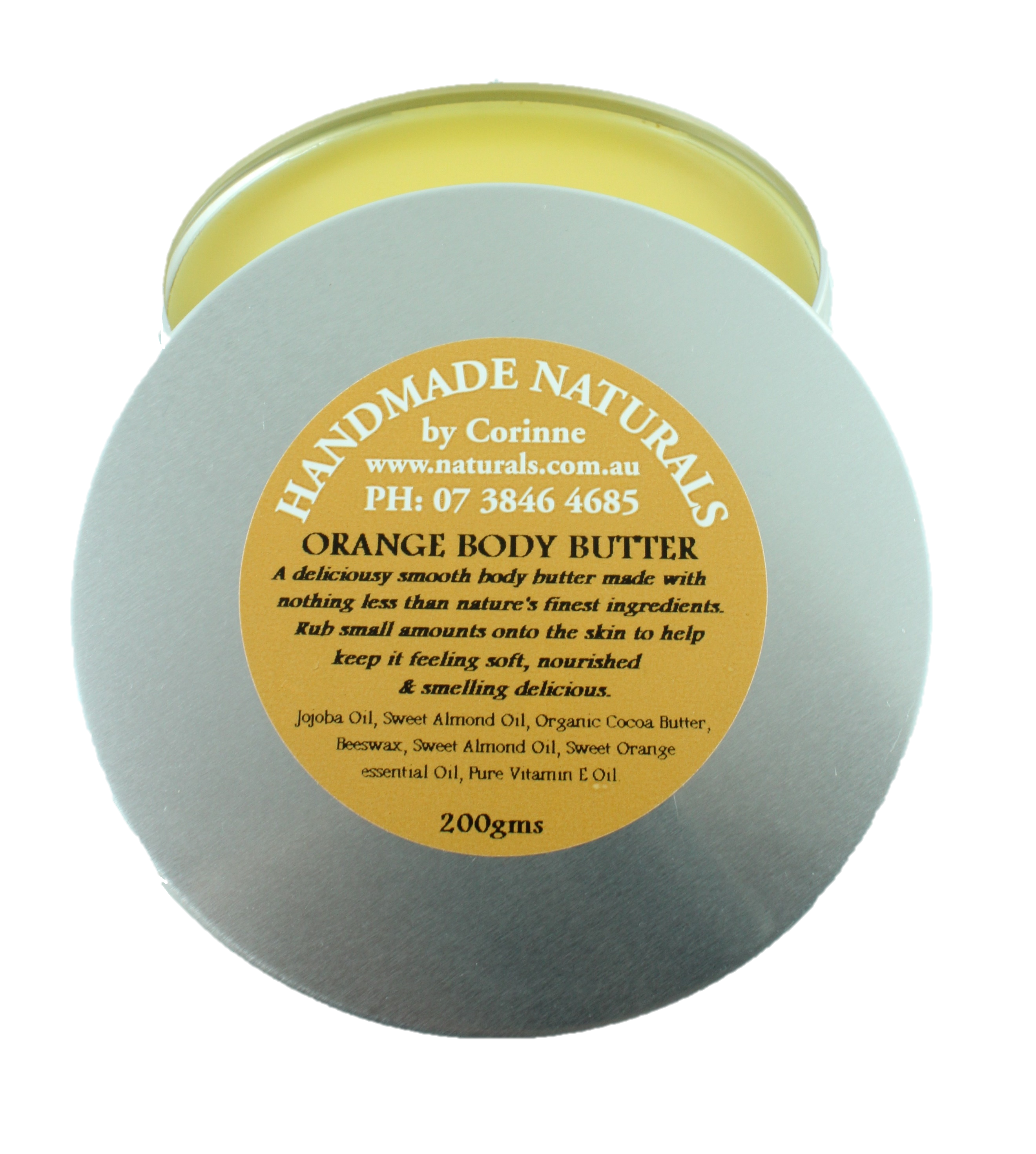 Body Butter ORANGE from Handmade Naturals – Handmade Naturals by Corinne