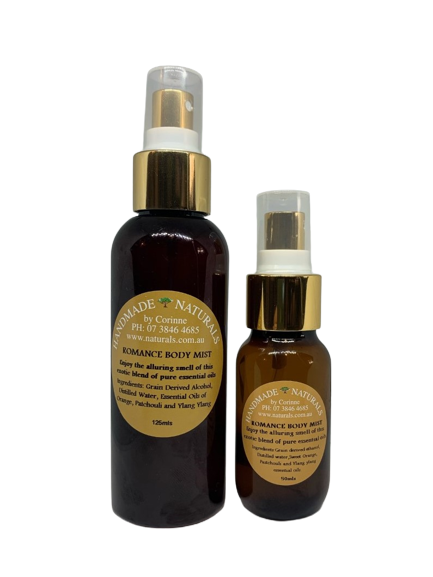 Body Mist ROMANCE from Handmade Naturals – Handmade Naturals by Corinne
